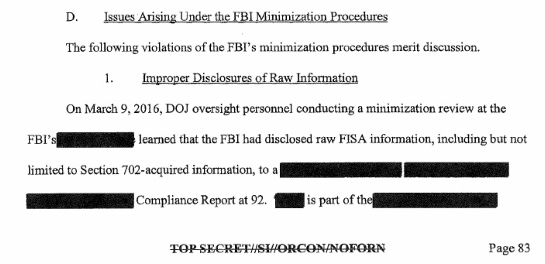 FBI Private Contractors Accessed FISA Information…